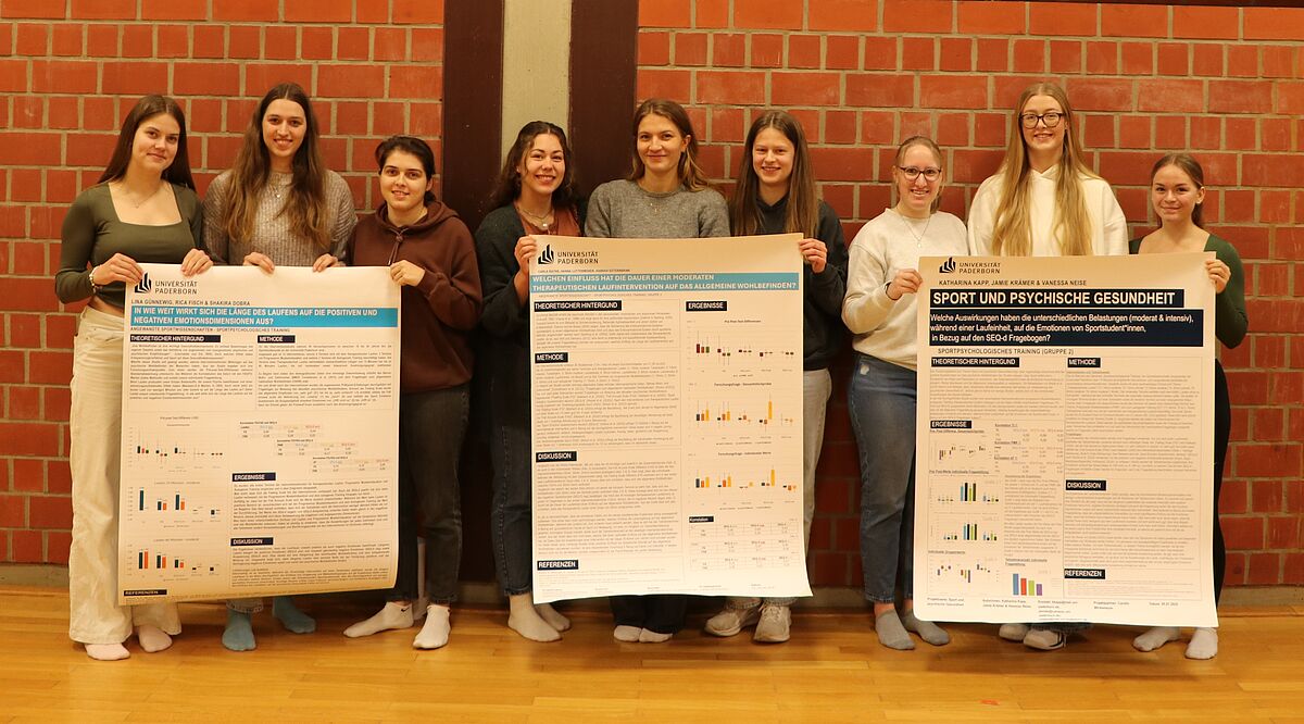 Posterpreis im Seminar "Sportpsychologisches Training" (WS 2024/25 ...